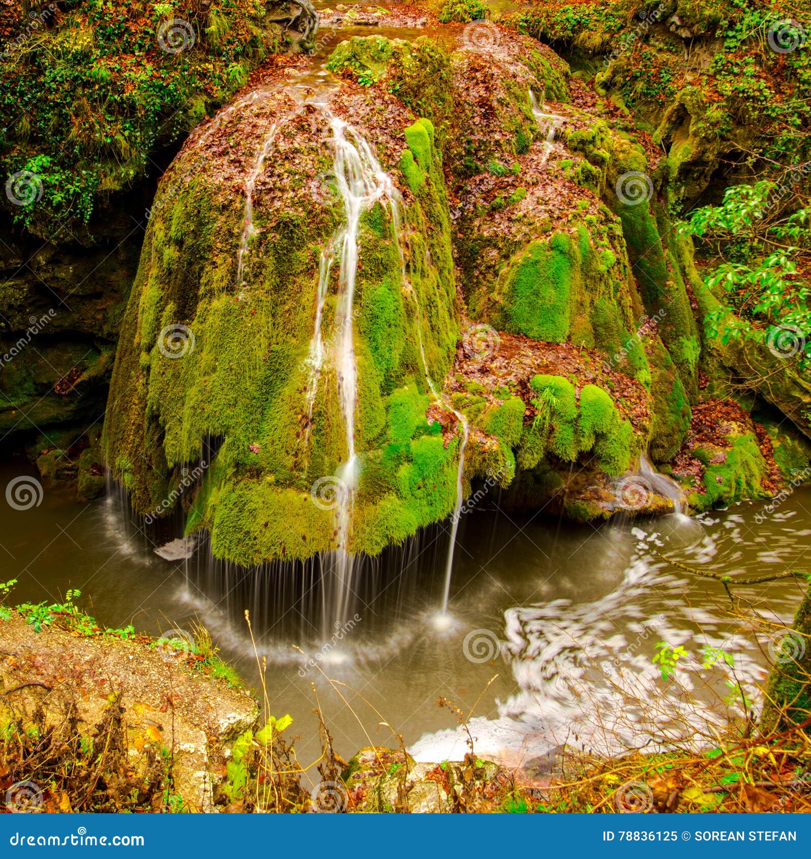 Bigar waterfall stock image. Image of fall, fresh, flowing - 78836125