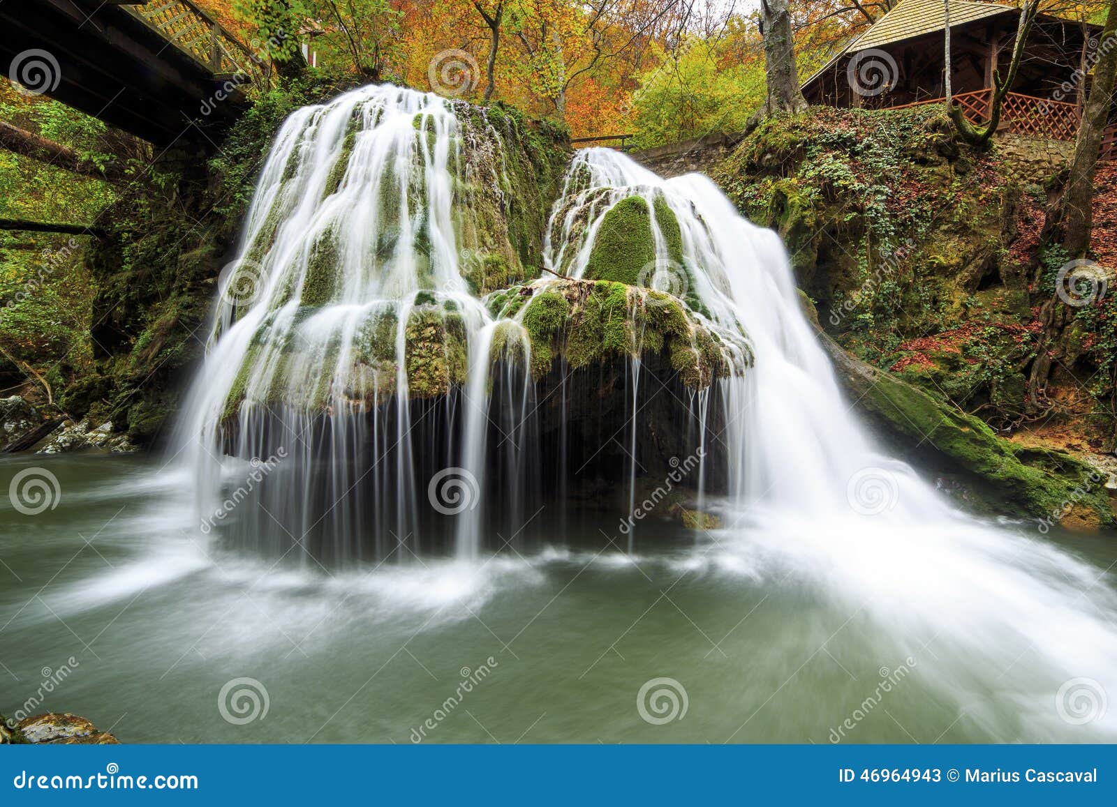 Bigar waterfall,Romania stock image. Image of heaven - 46964943