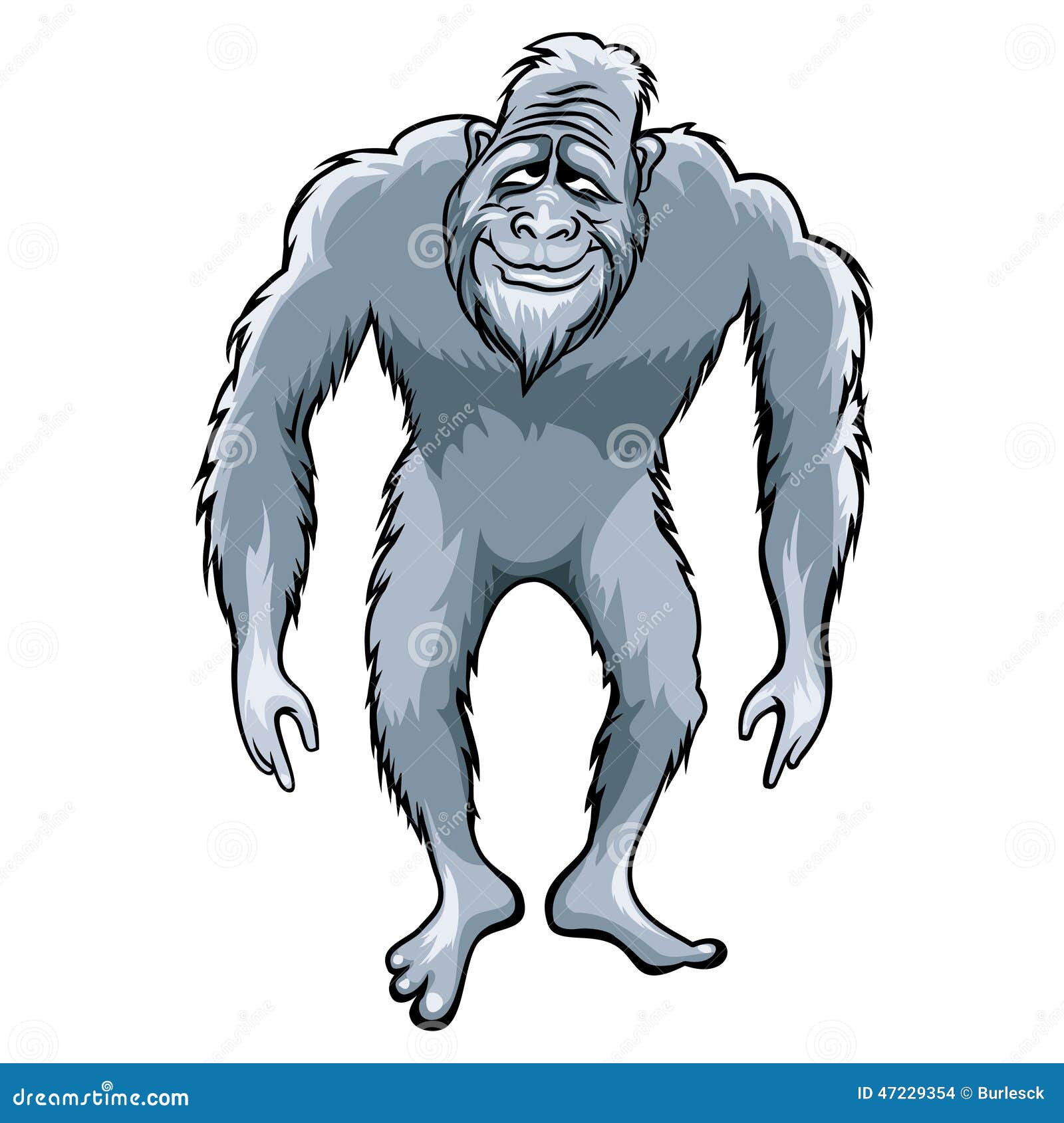 Bigfoot illustration stock vector. Illustration of legendary - 47229354