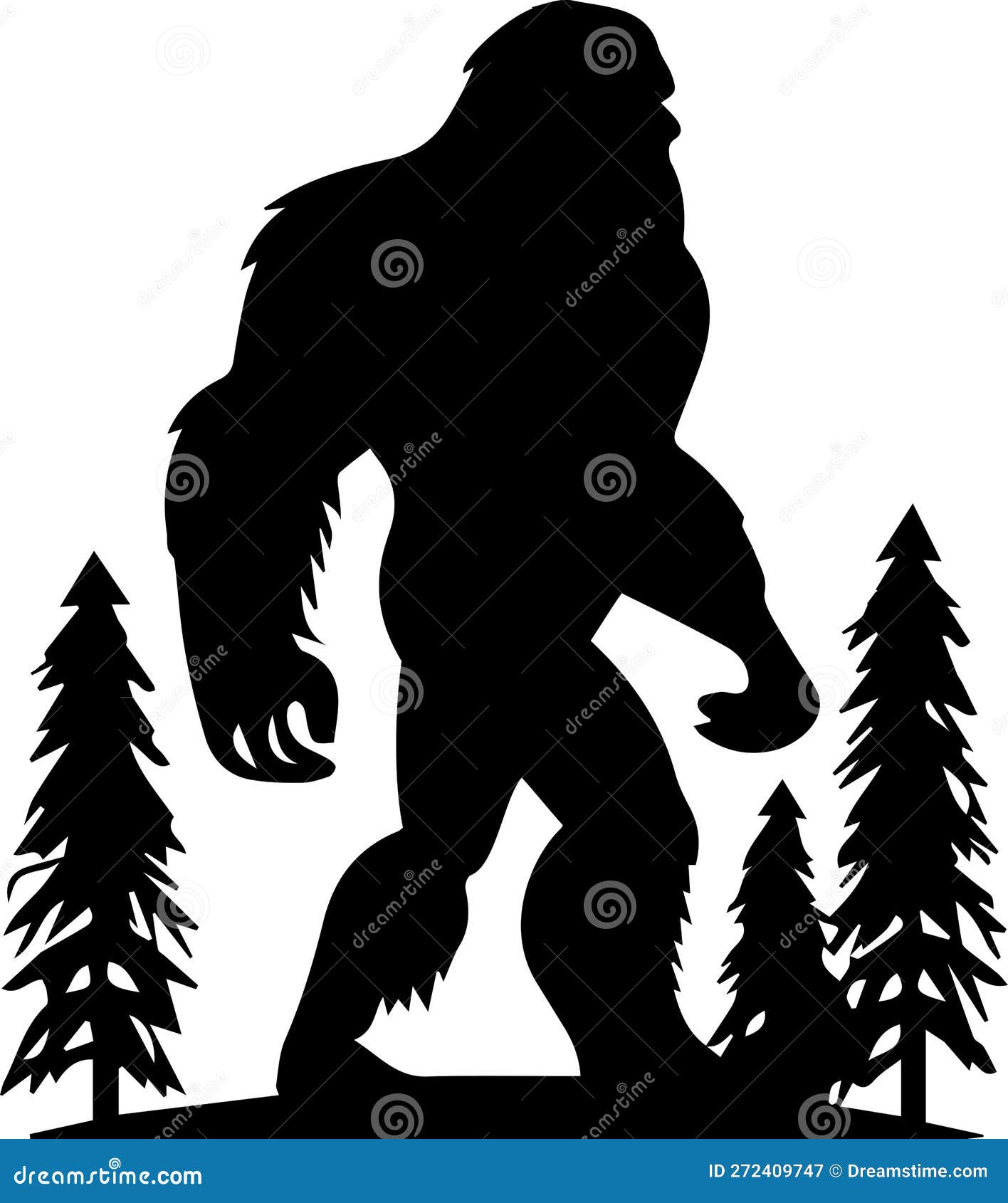 Bigfoot Logo Monochrome Design Style Stock Vector - Illustration of ...