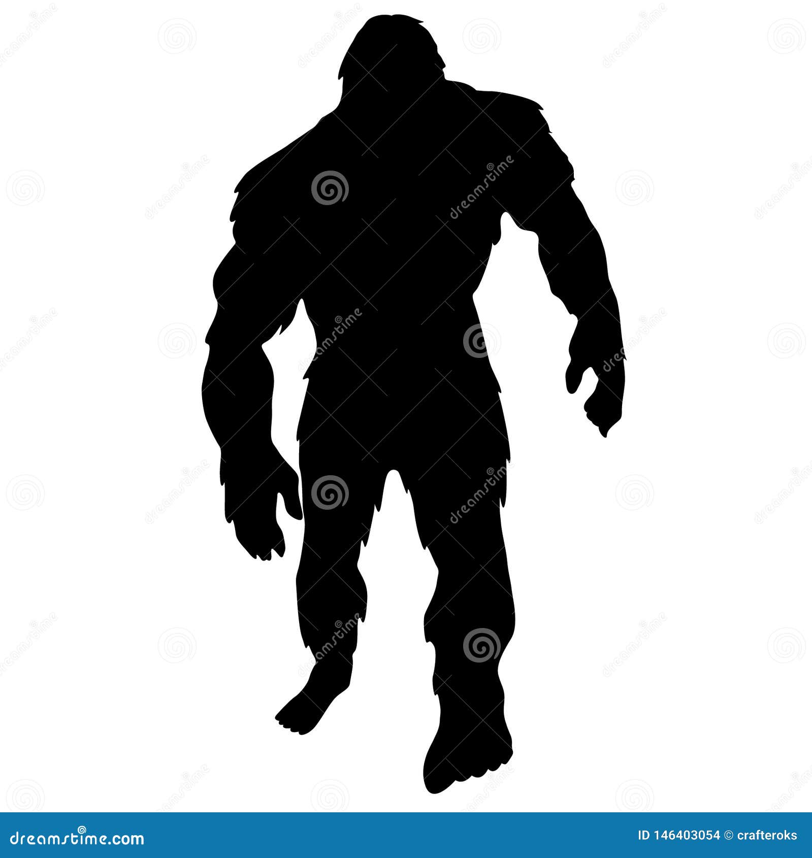 Bigfoot Vector Eps Illustration By Crafteroks | CartoonDealer.com ...