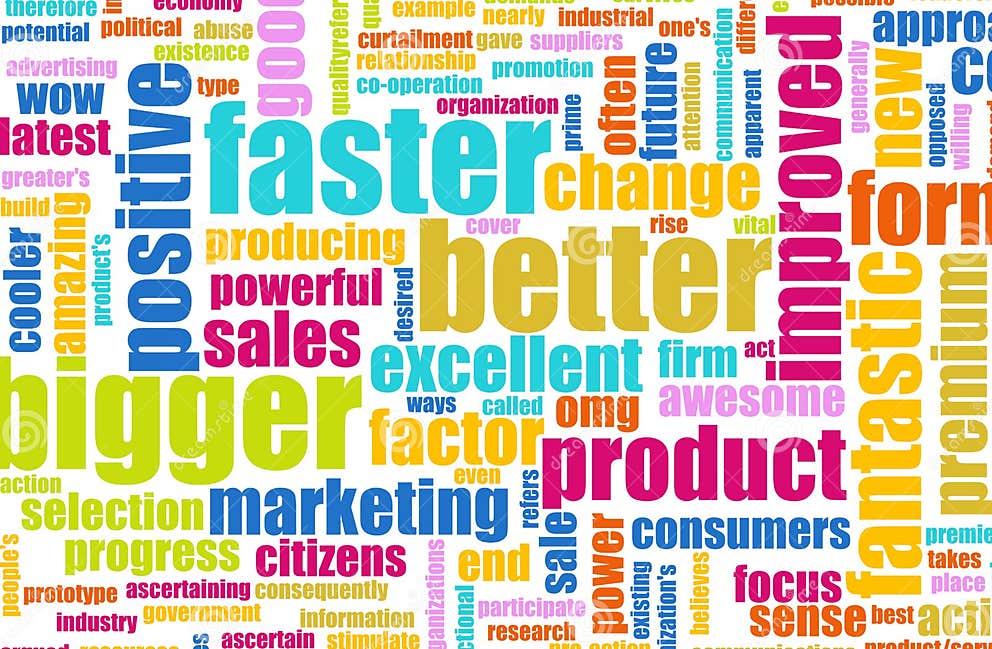 Bigger Better and Faster stock illustration. Illustration of improving ...