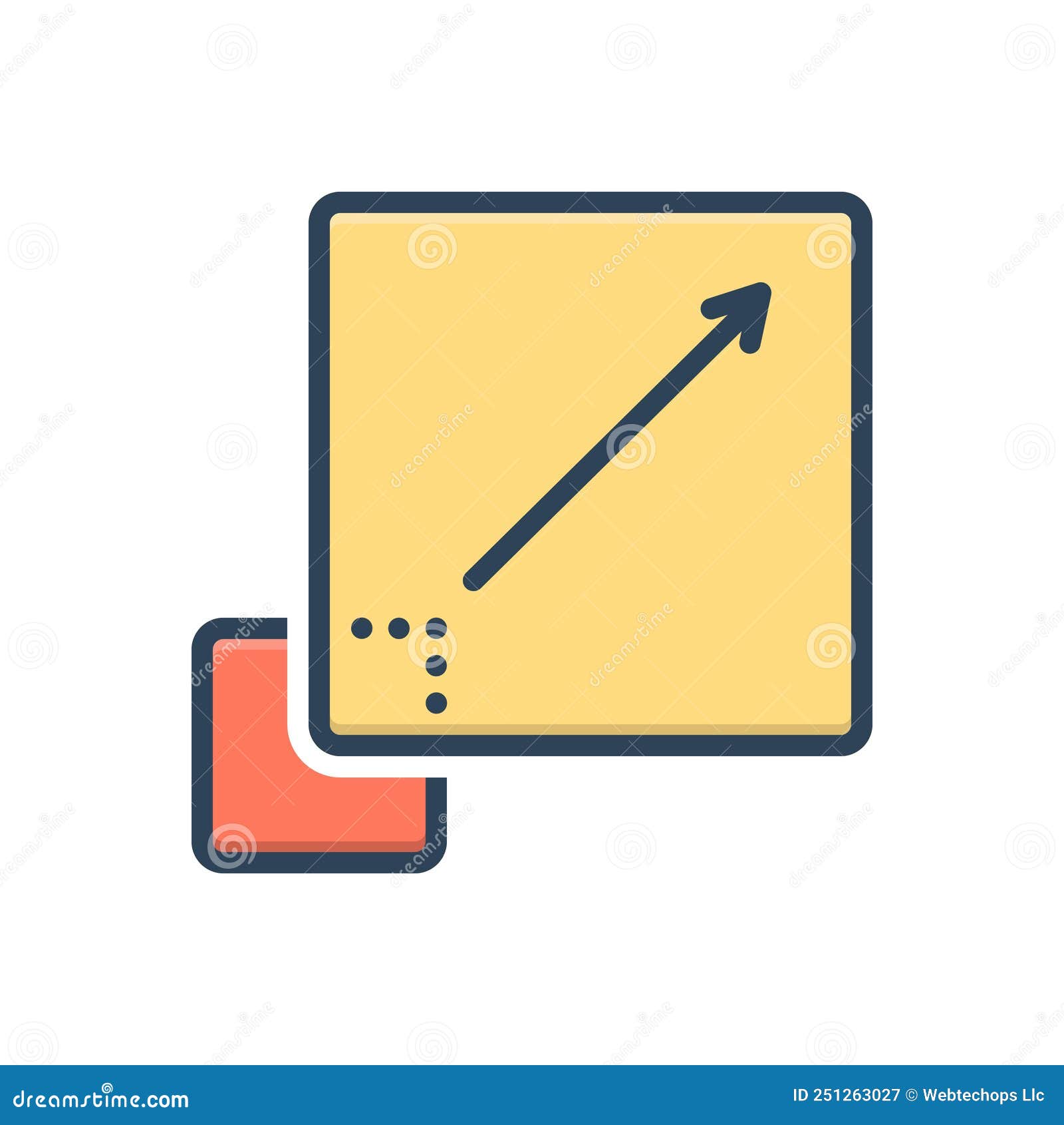 Color Illustration Icon for Bigger, Full Screen and Maximize Stock ...