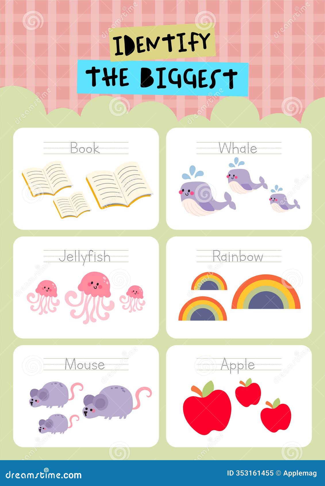 Fun Worksheet For Kids To Identify The Biggest And Smallest Objects ...