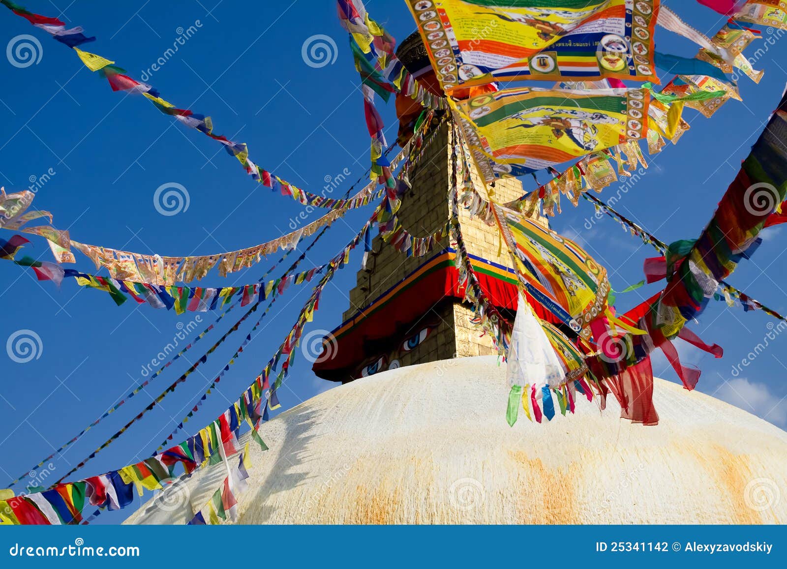 The Biggest Buddha Stupa in the World Stock Photo - Image of kathmandu ...