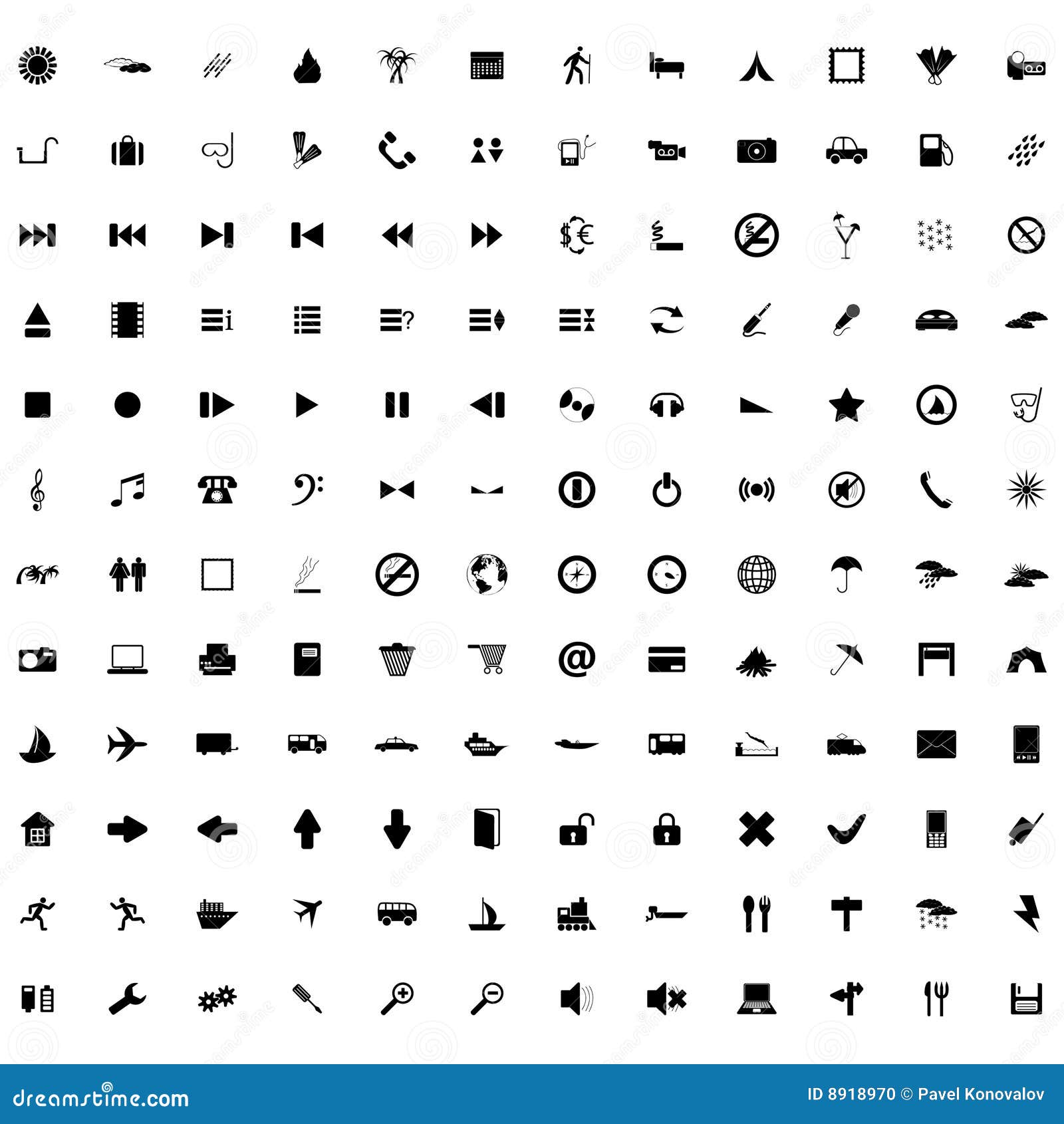 Biggest icon collection stock vector. Illustration of communications ...