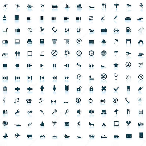 Biggest icon collection stock vector. Illustration of home - 8918982