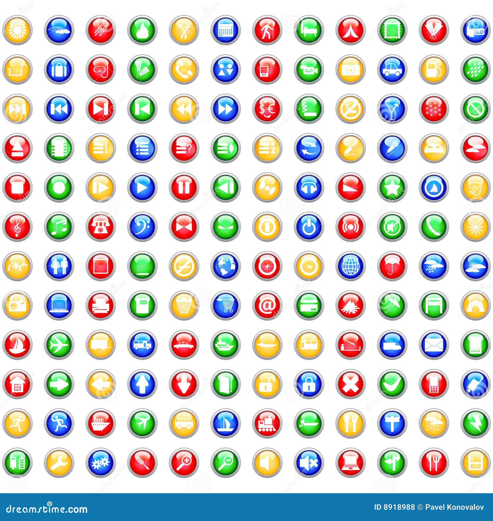 Biggest icon collection stock vector. Illustration of buttons - 8918988