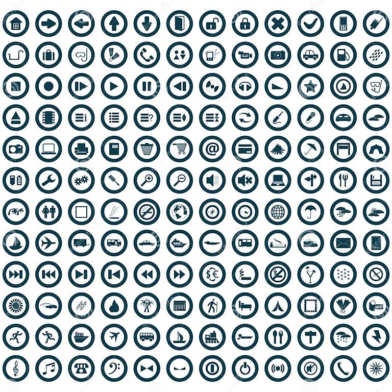 Biggest icon collection stock vector. Illustration of folder - 8919005