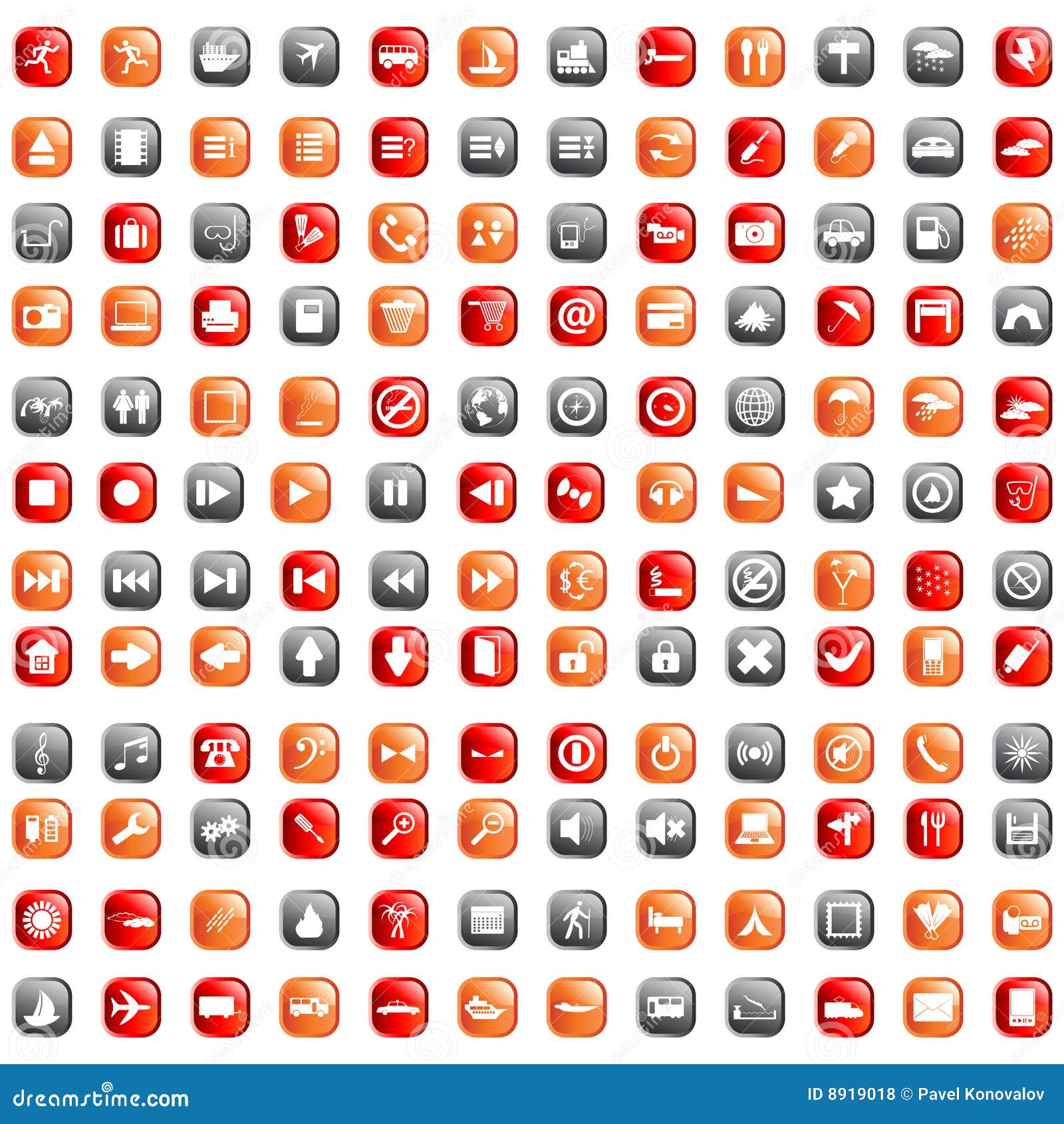 Biggest icon collection stock vector. Illustration of cart - 8919018