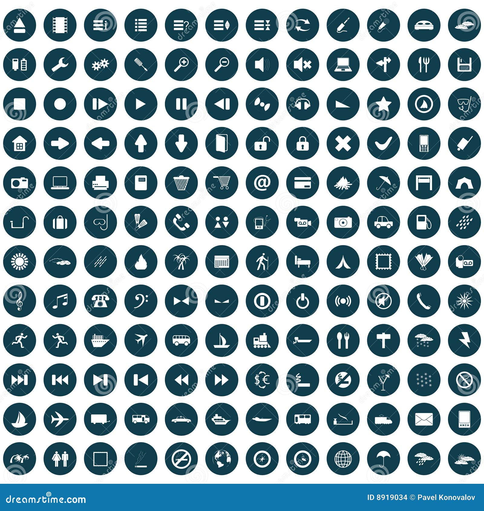 Biggest icon collection stock vector. Illustration of file - 8919034