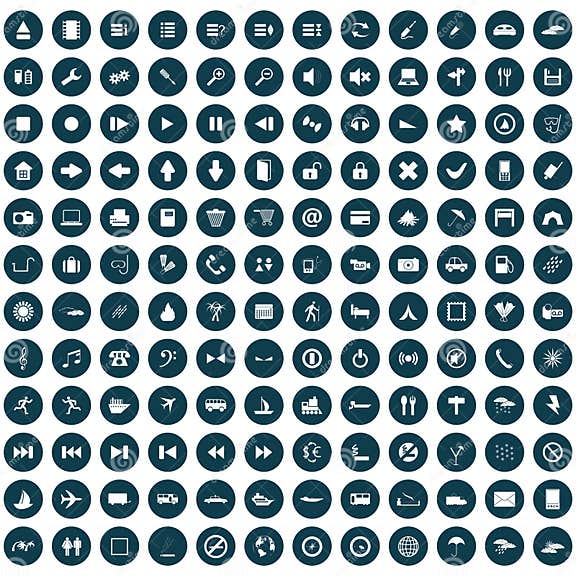 Biggest icon collection stock vector. Illustration of file - 8919034