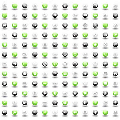 Biggest icon collection stock vector. Illustration of color - 8919040