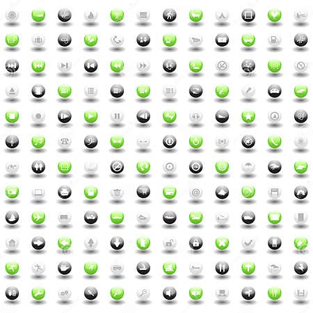 Biggest icon collection stock vector. Illustration of color - 8919040