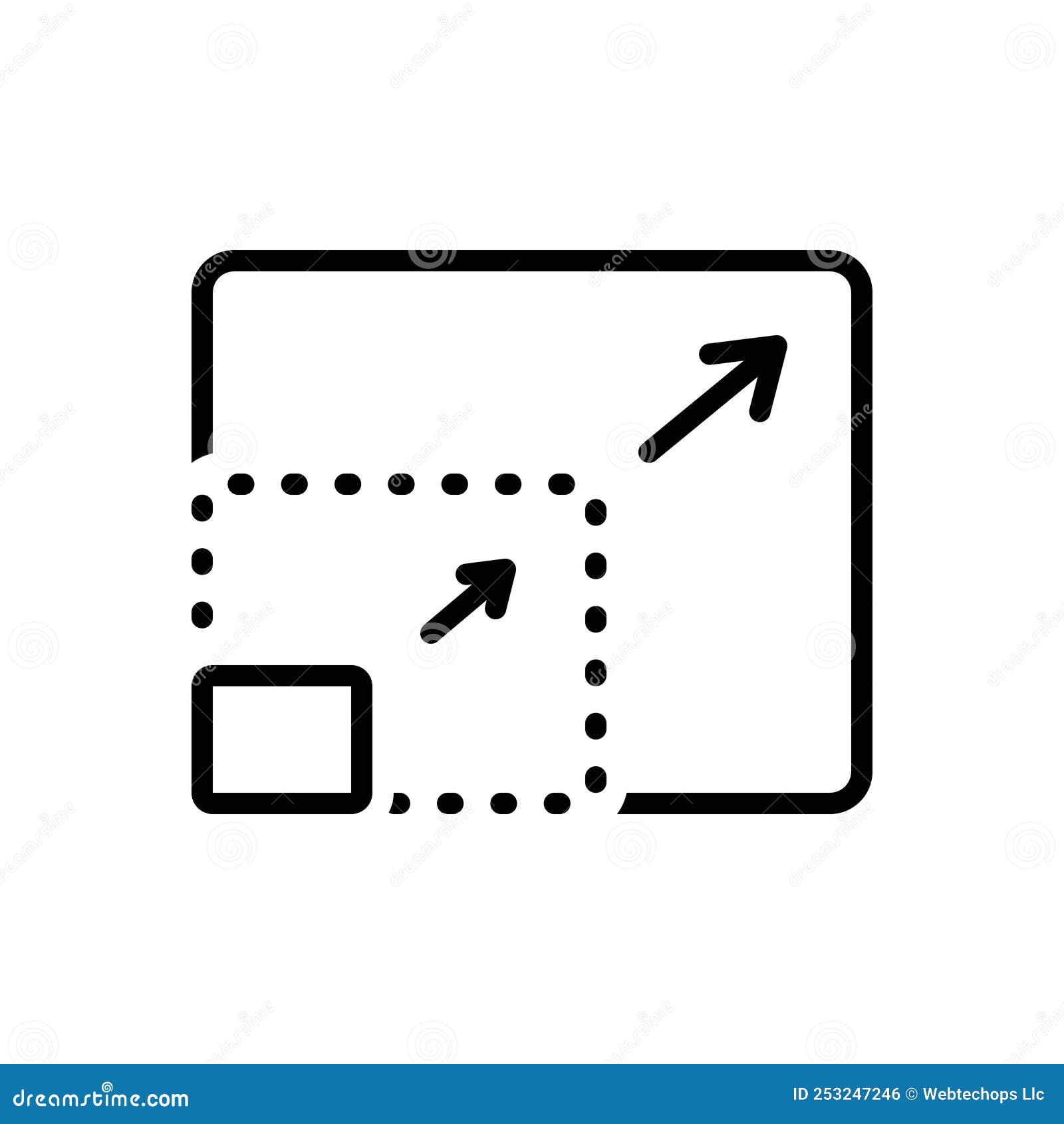 Black Line Icon for Biggest, Maximum and Greatest Stock Vector ...