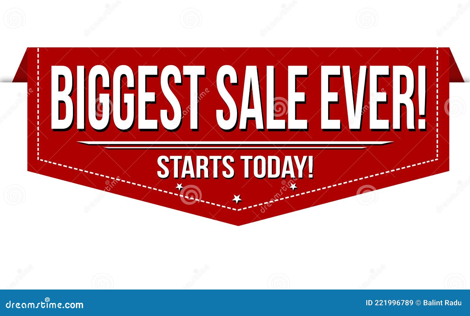 Biggest Sale Ever Banner Design Stock Vector - Illustration of ...