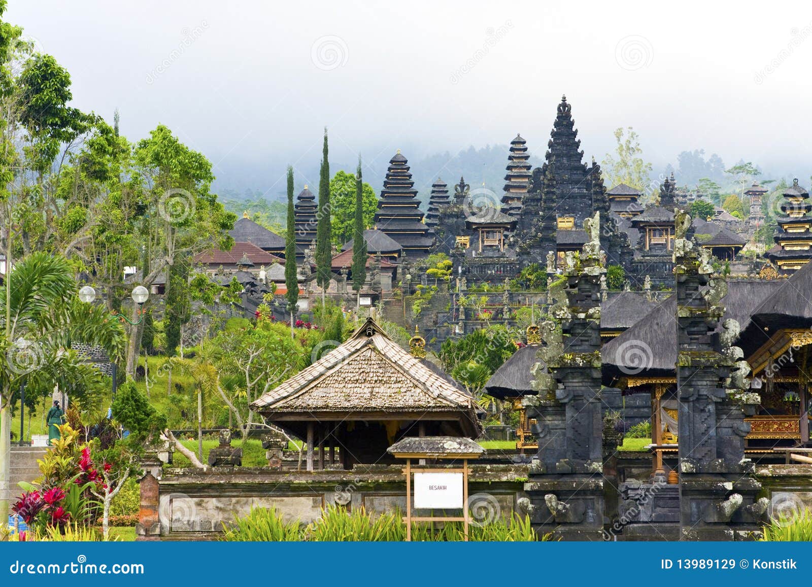 The Biggest Temple Complex, Mother of All Temples Stock Image - Image ...