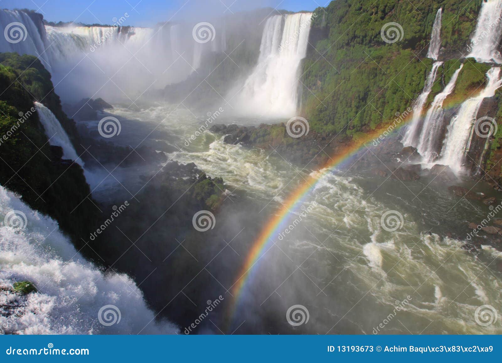 Biggest Waterfalls on Earth Stock Image - Image of spray, sunny: 13193673