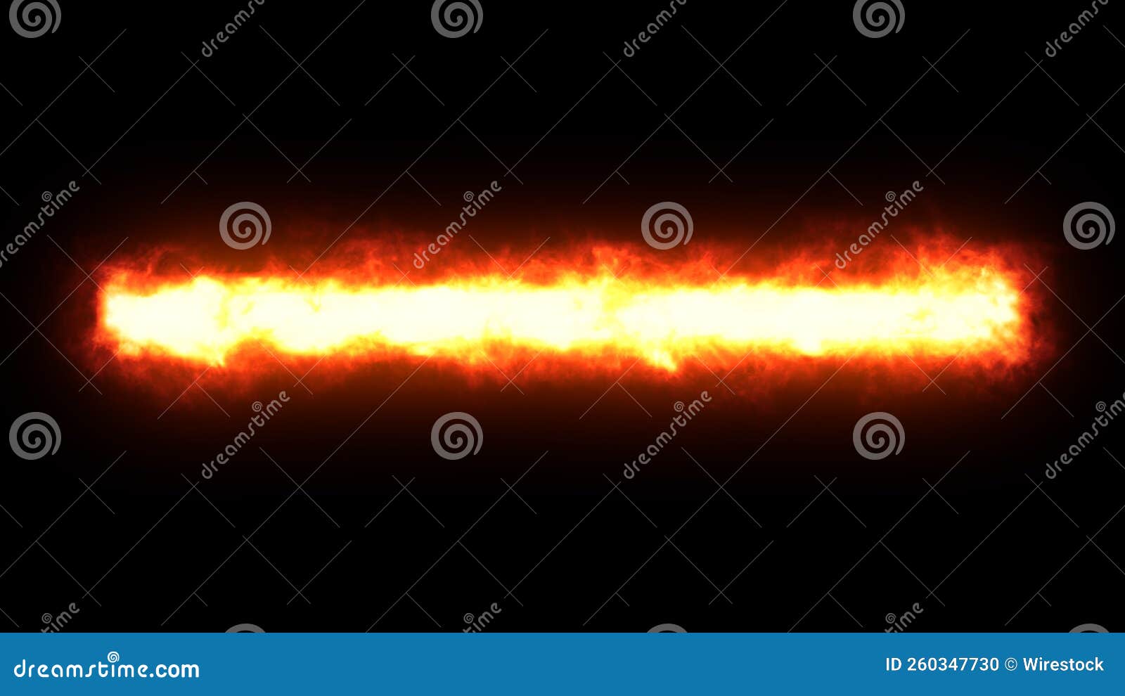 Bight Line In Flames Isolated On A Dark Background Stock Photography ...