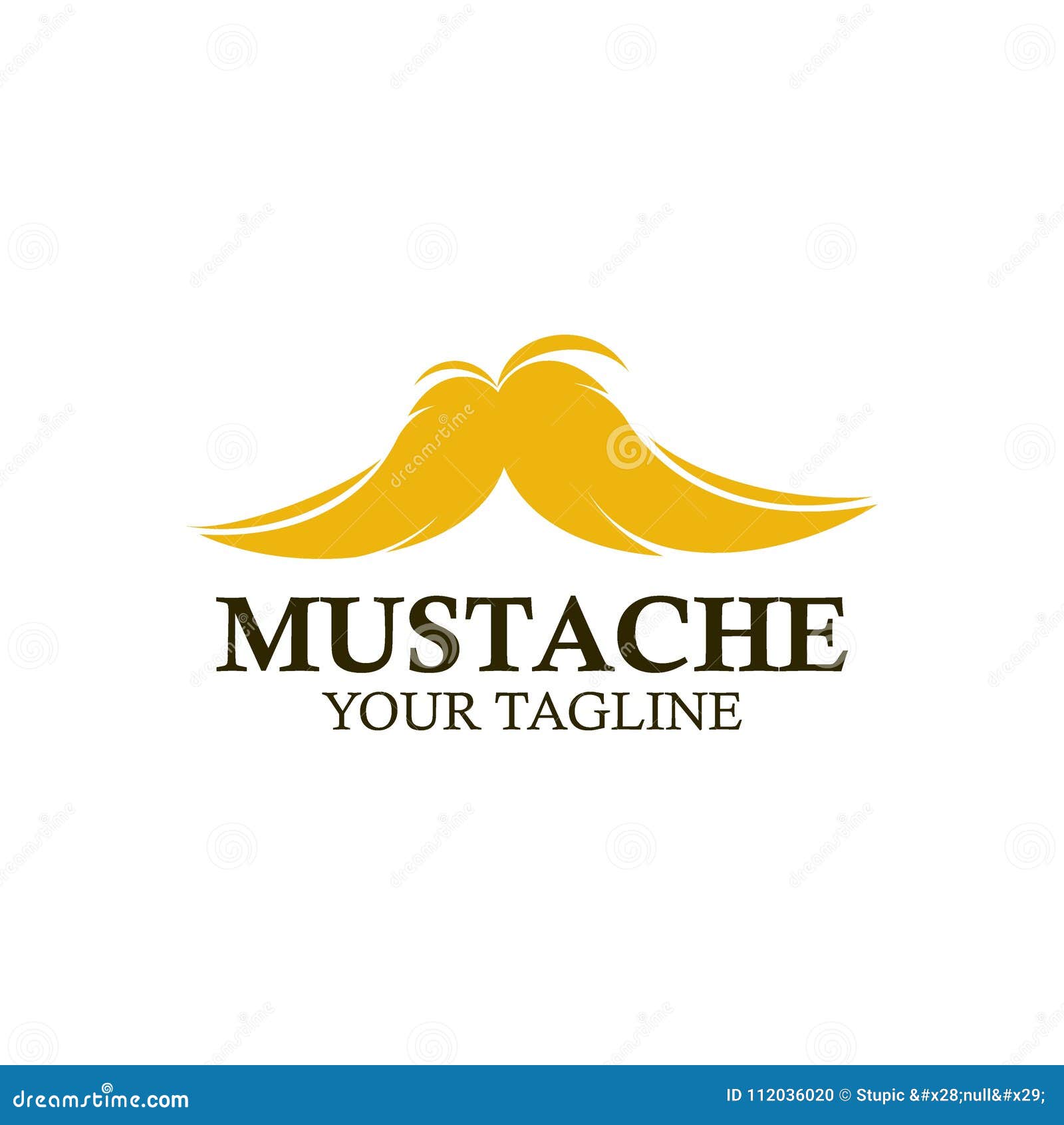 Bigode Criativo Logo Design Vetora Art Logo Ilustração do Vetor ...