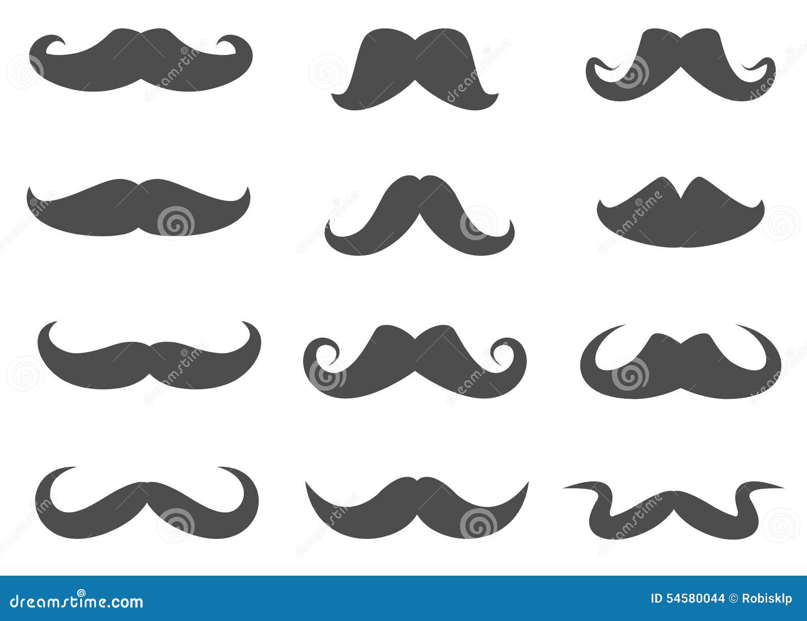 Bigotes del vector ilustración del vector. Ilustración de encrespado ...