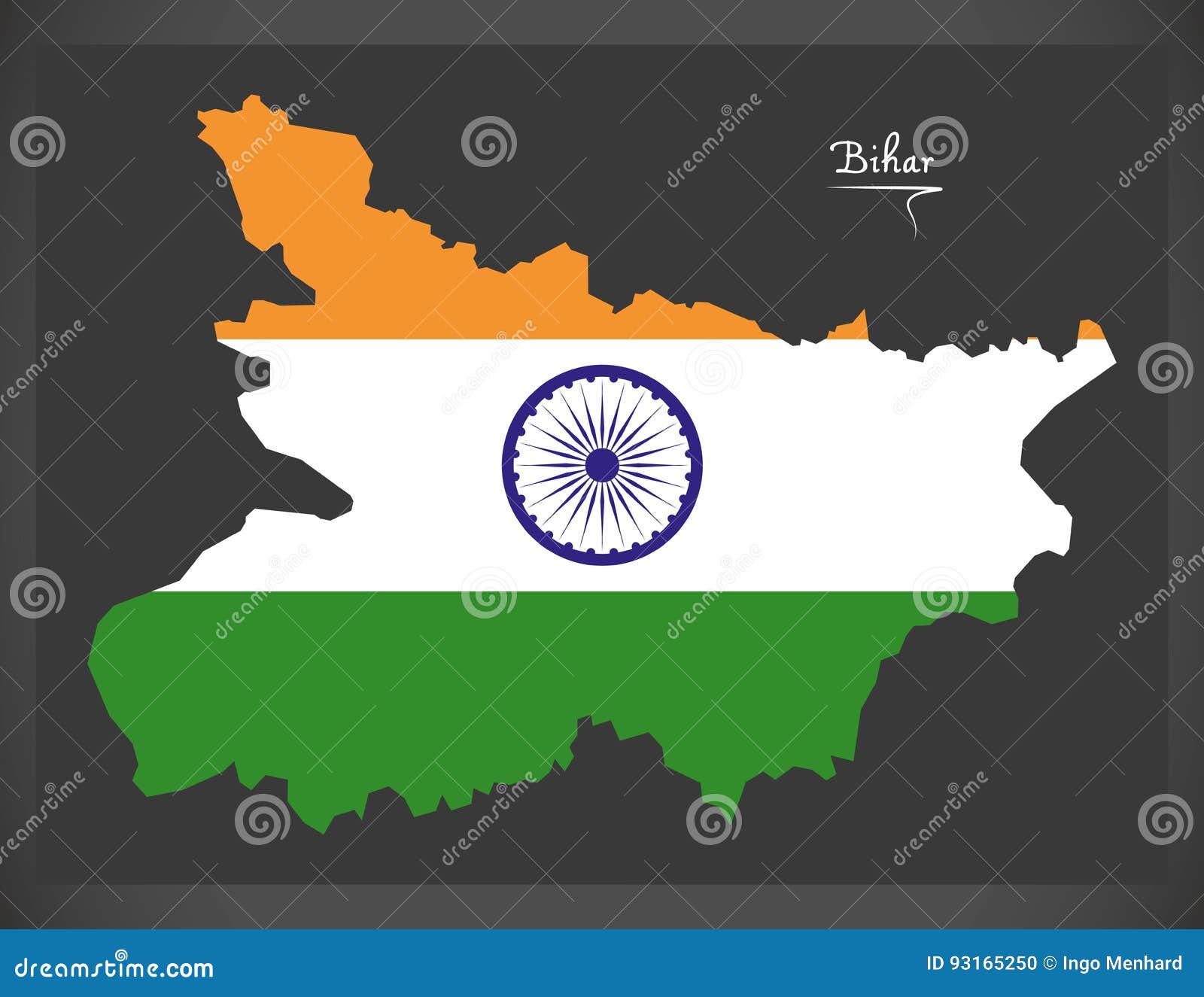 Bihar Map Of Indian State. Bihar Map Vector Illustration. Bihar Vector ...