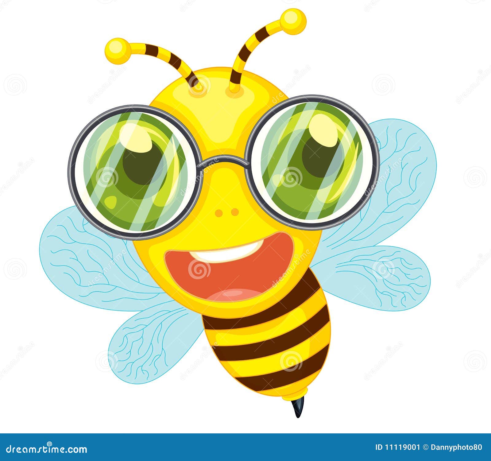 Bij vector illustratie. Illustration of één, schets, achtergrond - 11119001