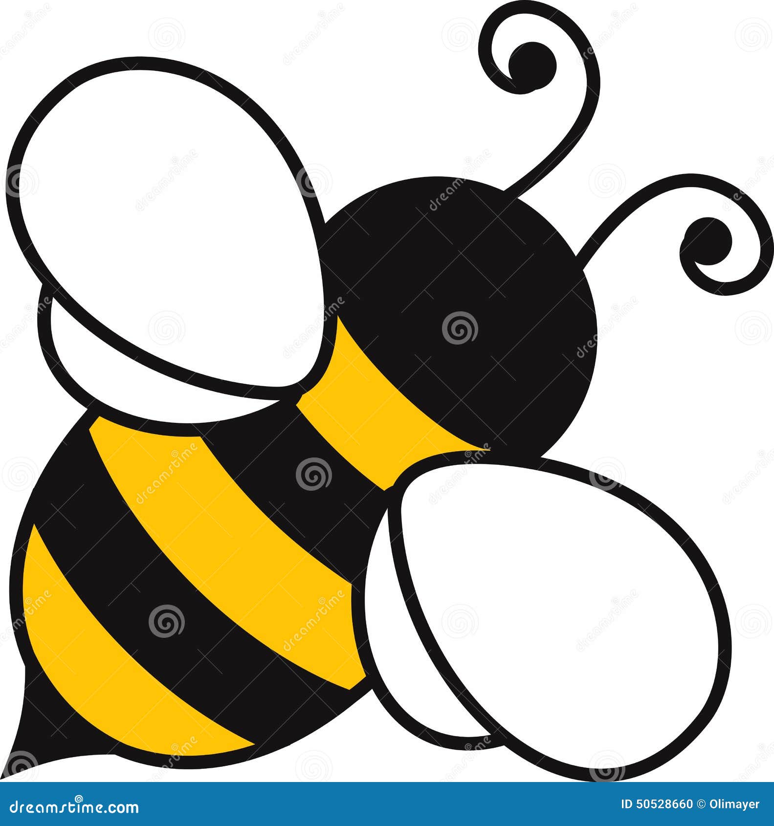 Bij vector illustratie. Illustration of hommel, nave - 50528660