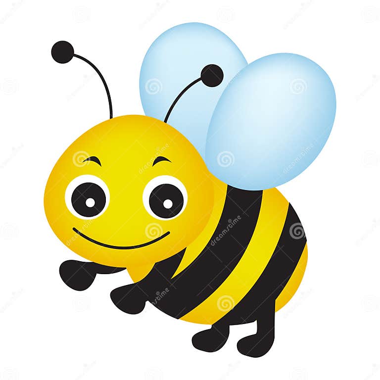 Bij vector illustratie. Illustration of illustratie, zomer - 50724693