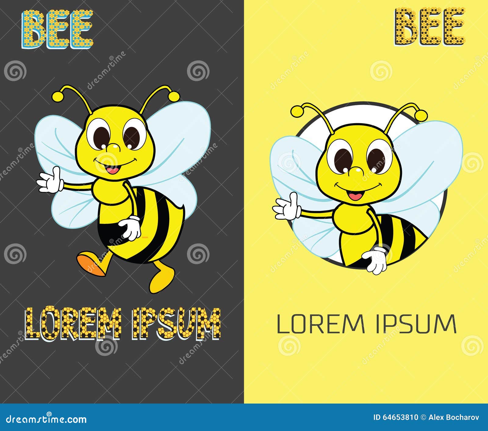 Bij Logo Design Concept Abstract Creatief Bijenpictogram Vector ...