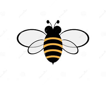 Bij Logo Template stock illustratie. Illustration of beeldverhaal ...