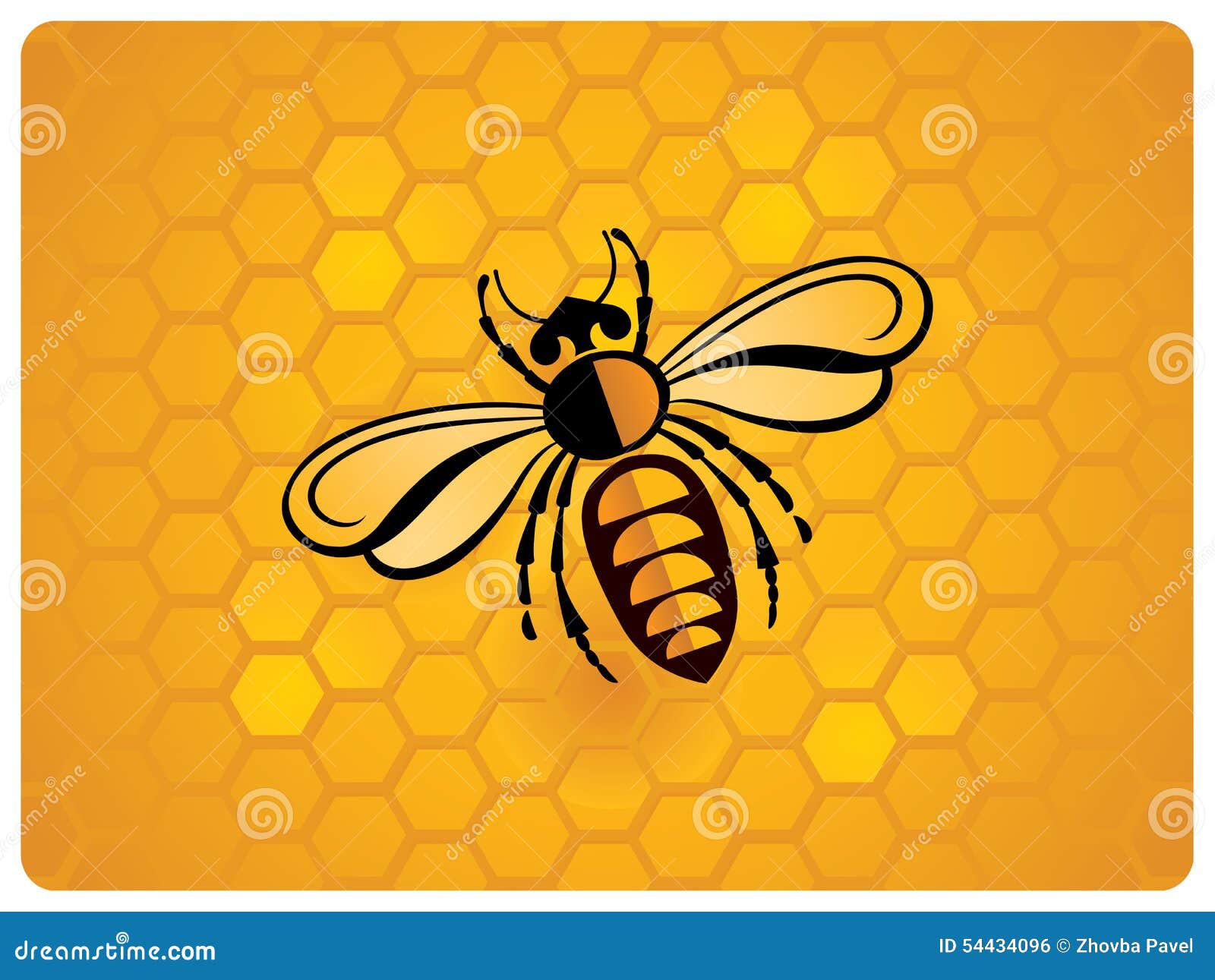 Bij, schematisch pictogram vector illustratie. Illustration of schema ...