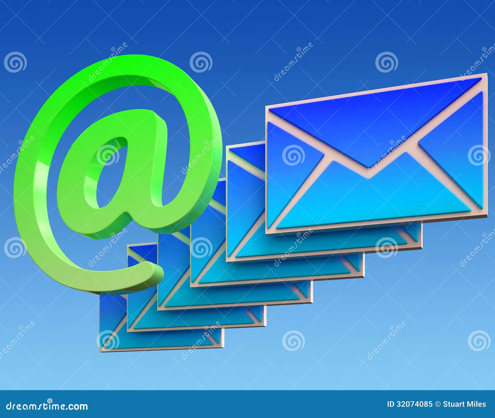 Bij Teken Toont De Envelop E-mail Op Web Stock Illustratie ...