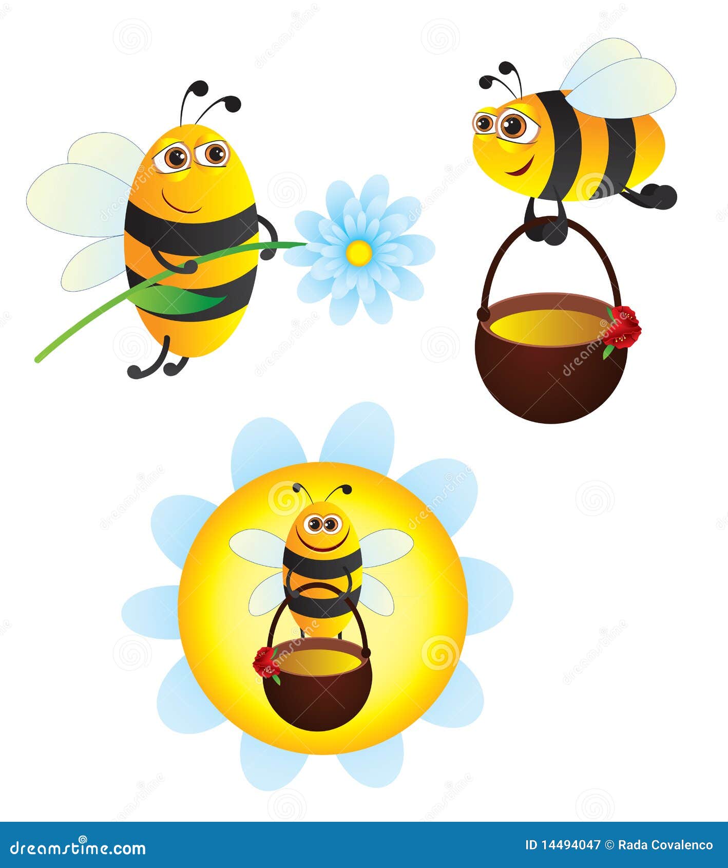 Bijen vector illustratie. Illustration of zwart, vrolijk - 14494047