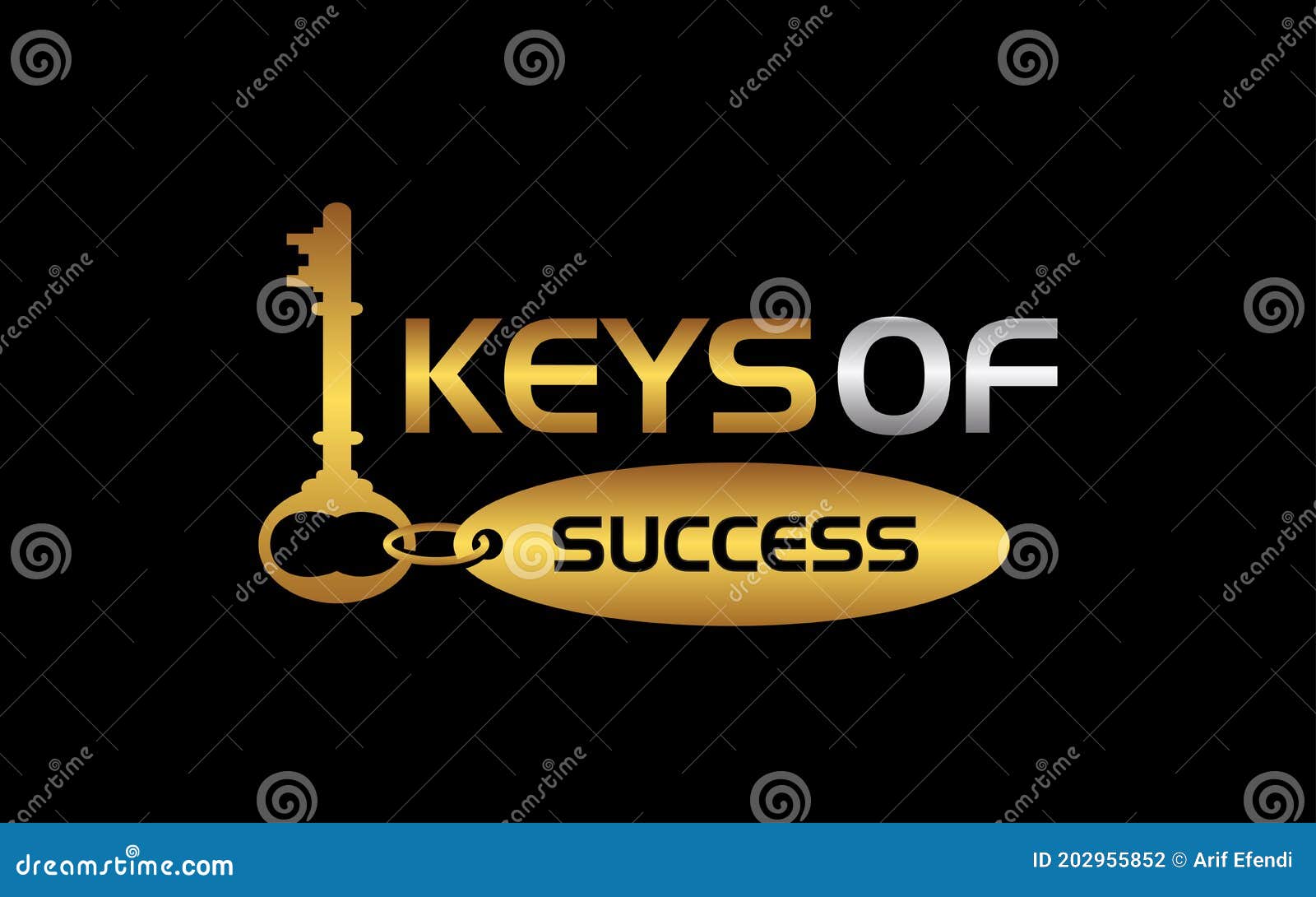 Illustration Vector Graphic of the Road To Success with Keys Logo ...