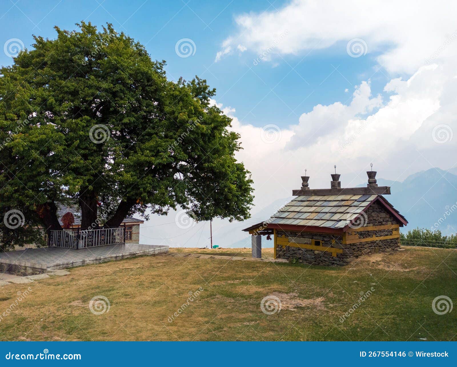 Bijli Mahadev hindu Temple stock photo. Image of beautiful - 267554146