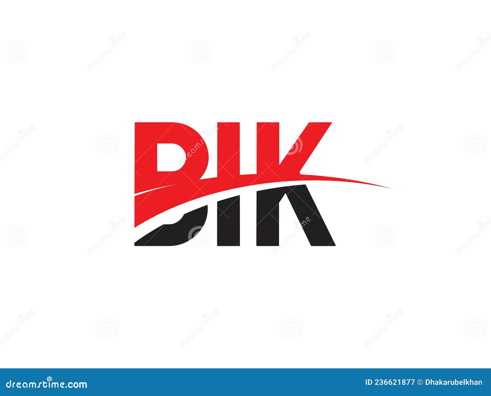 BIK Letter Initial Logo Design Vector Illustration Stock Vector ...