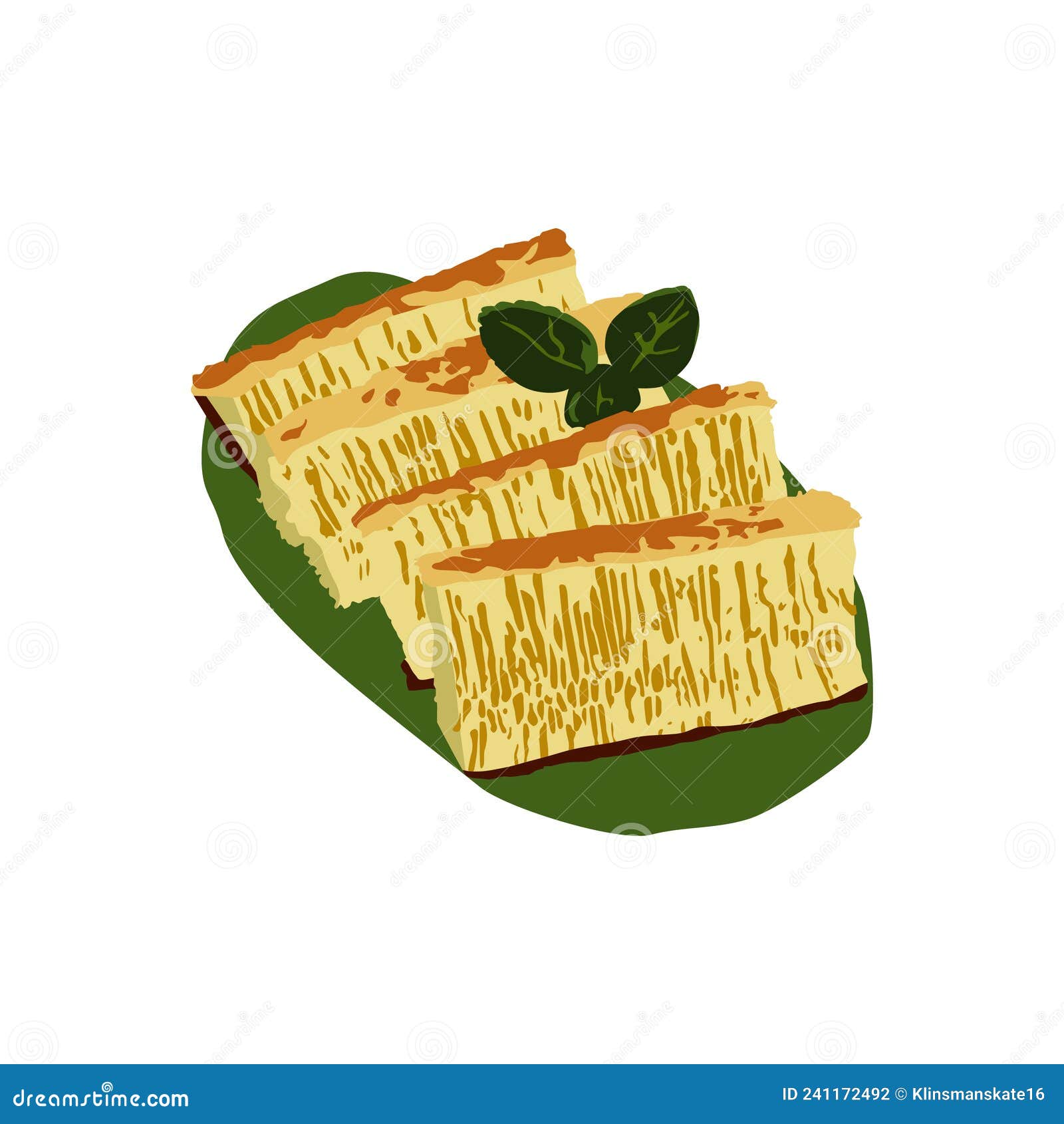 Bika Ambon Indonesian Food Design Vector Stock Vector - Illustration of ...