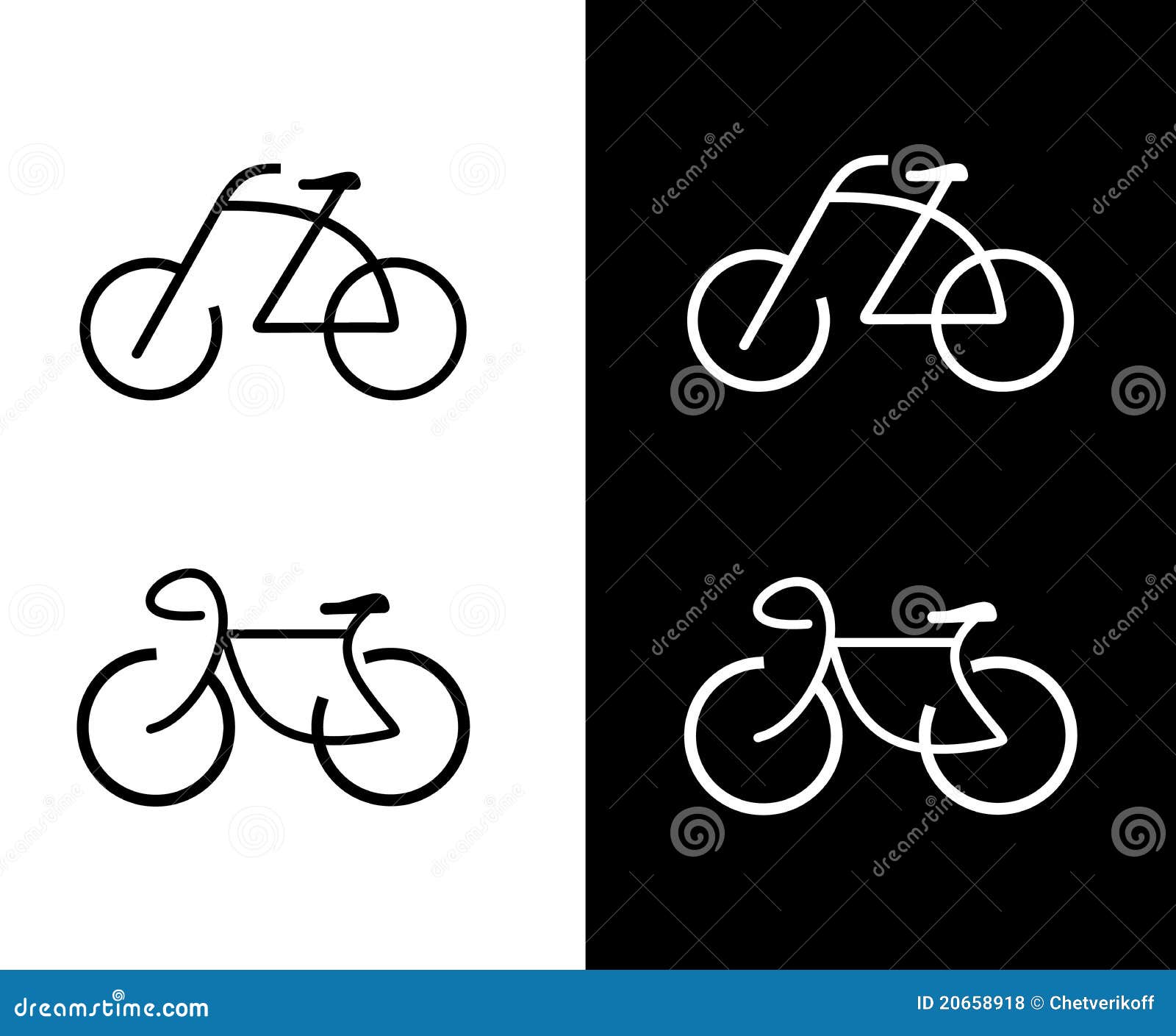 Bike, bicycle - icon stock vector. Illustration of icon - 20658918
