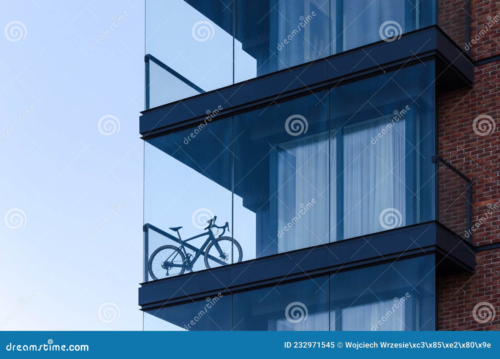 BIKE on the BALCONY stock image. Image of project, country - 232971545