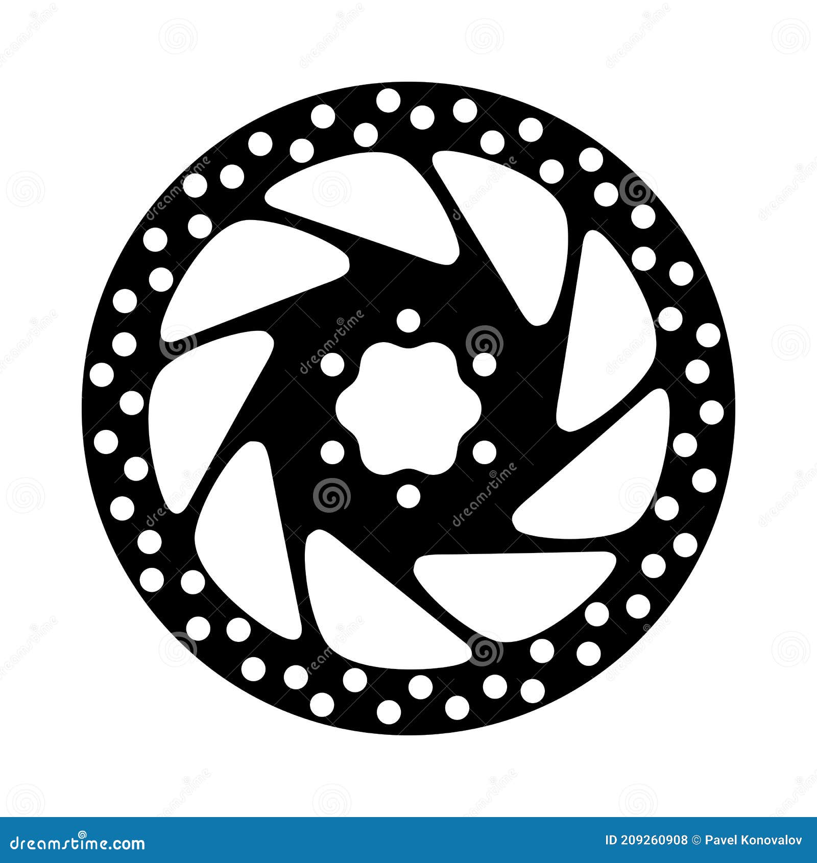 Bike Brake Disc Icon stock vector. Illustration of steel - 209260908