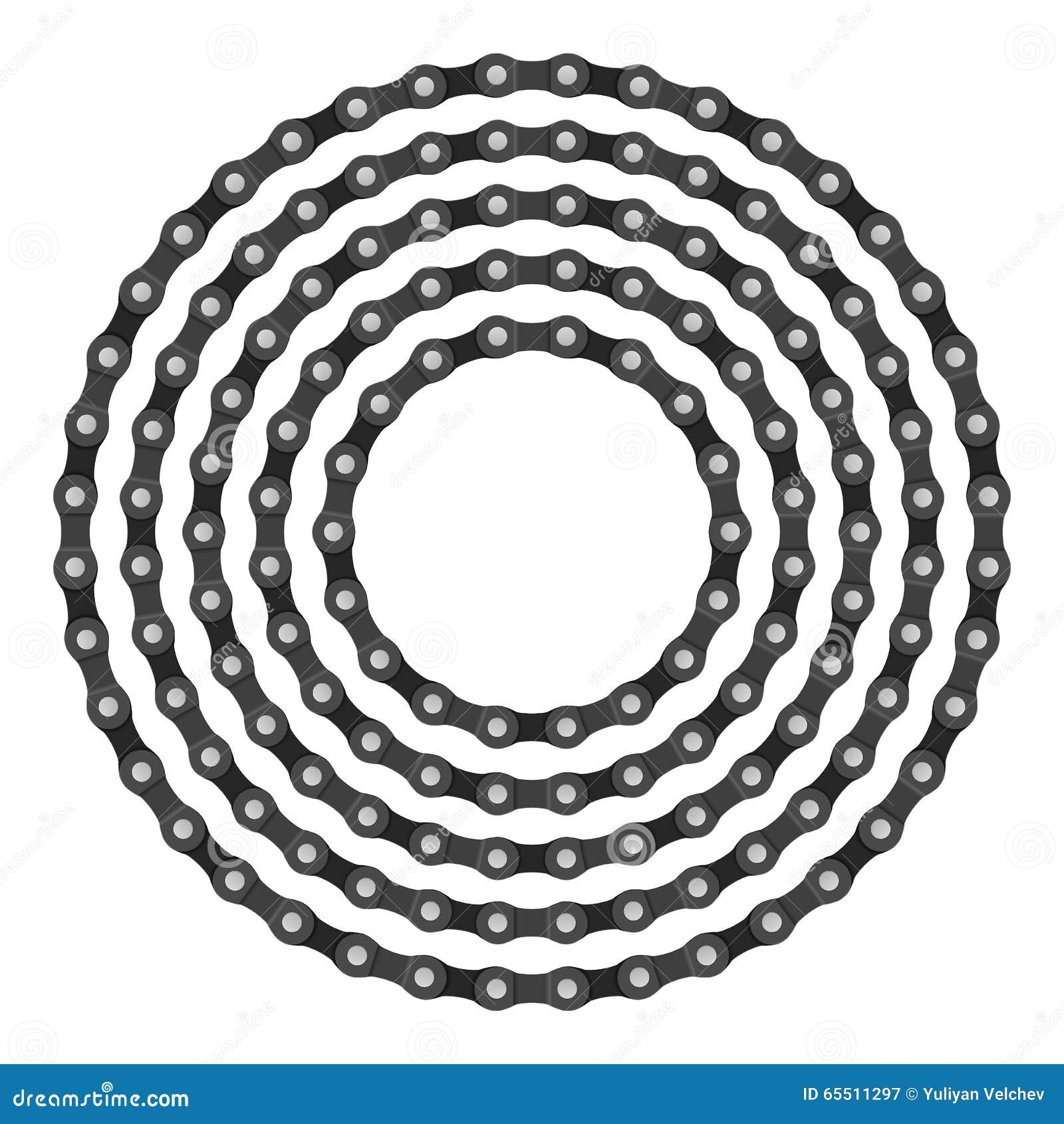Bike chain circle stock vector. Illustration of bicycle - 65511297