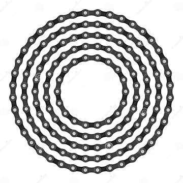 Bike chain circle stock vector. Illustration of bicycle - 65511297