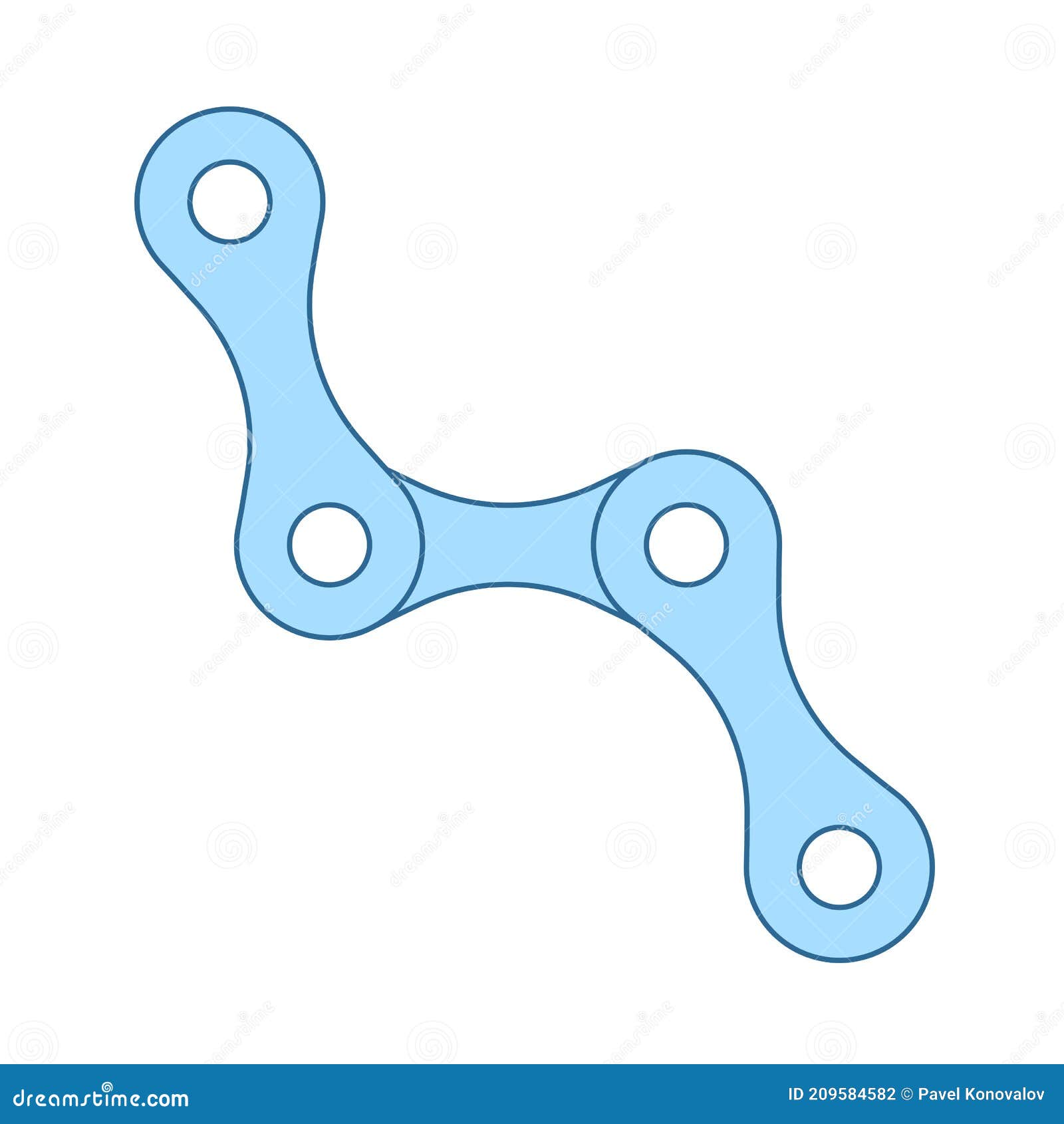 Bike Chain Icon stock vector. Illustration of cycle - 209584582