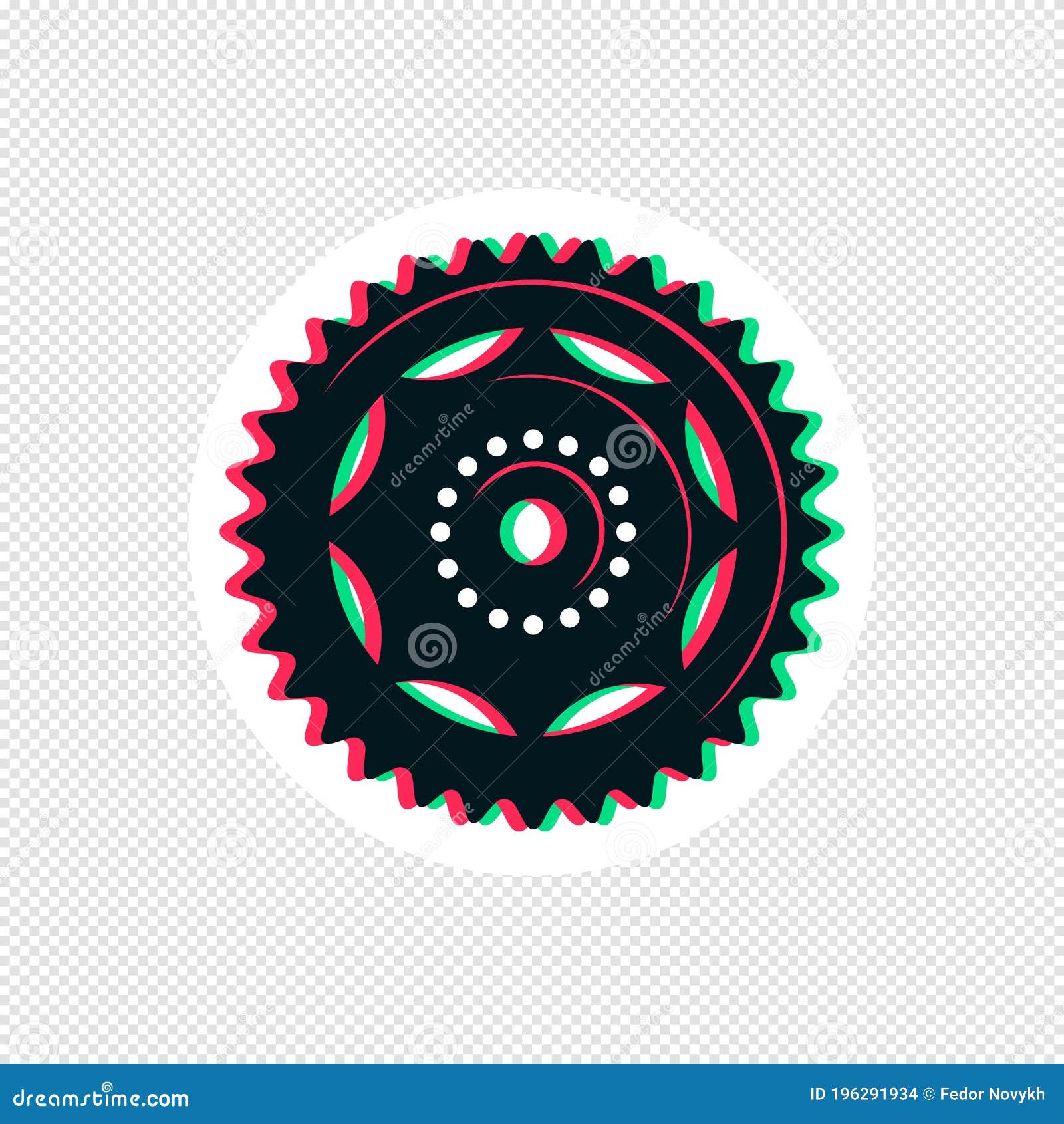 Bike Chainring Sticker Design Stock Vector - Illustration of sport ...