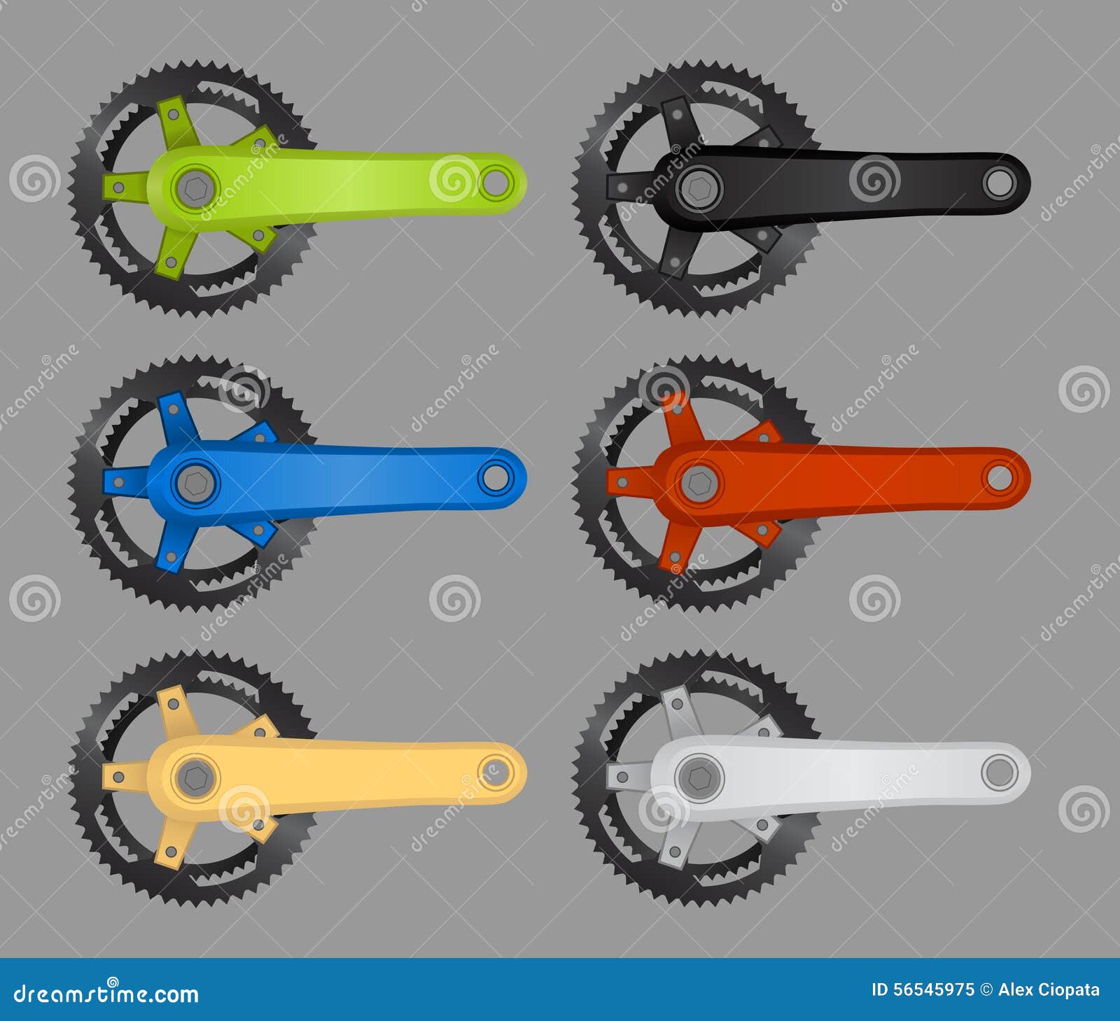 Bike chainring stock vector. Illustration of chainring - 56545975