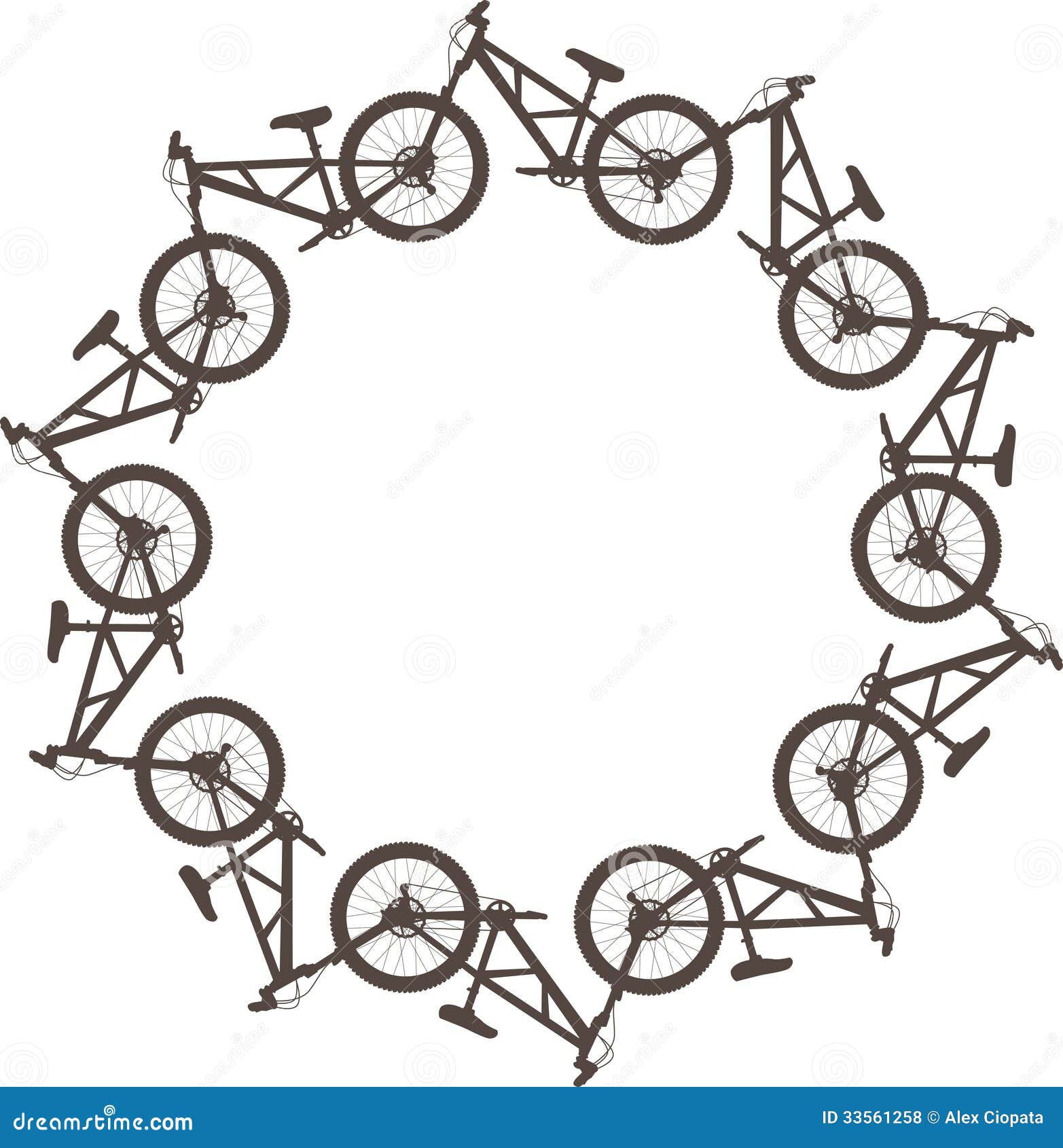 Bike circle stock vector. Illustration of chainring, bike - 33561258