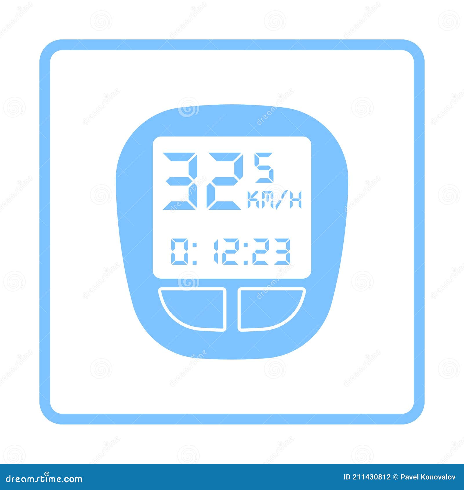 Bike Computer Icon stock vector. Illustration of count - 211430812