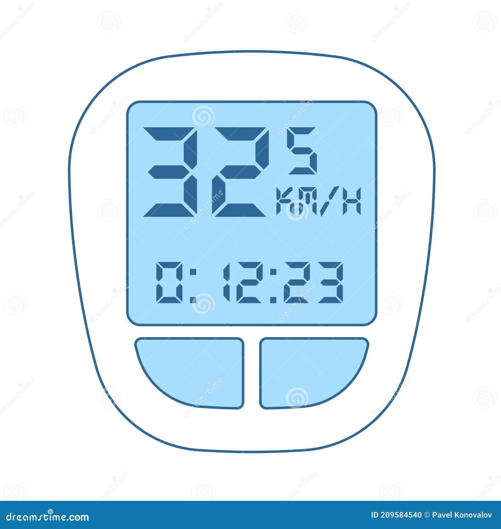 Bike Computer Icon stock vector. Illustration of digital - 209584540