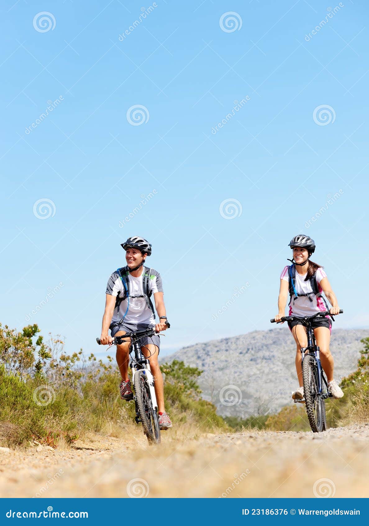 Bike couple stock photo. Image of lifestyle, health, bicycle - 23186376